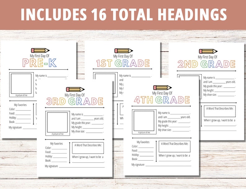 Boho Back to School Interview, First Day of Questionnaire, Homeschool ...