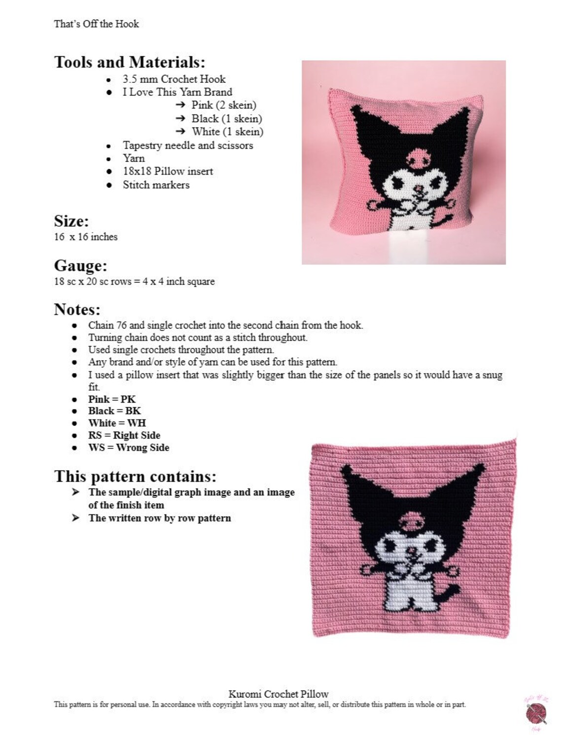 Cute Cat Anime Crochet Pillow Pattern Kawaii Anime - Etsy