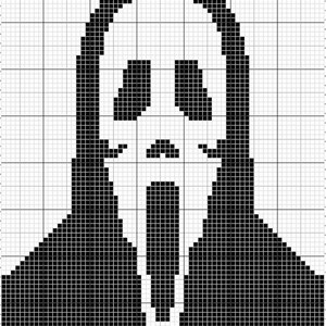 Scream Crochet Pillow Pattern Halloween Crochet Pattern Ghostface ...