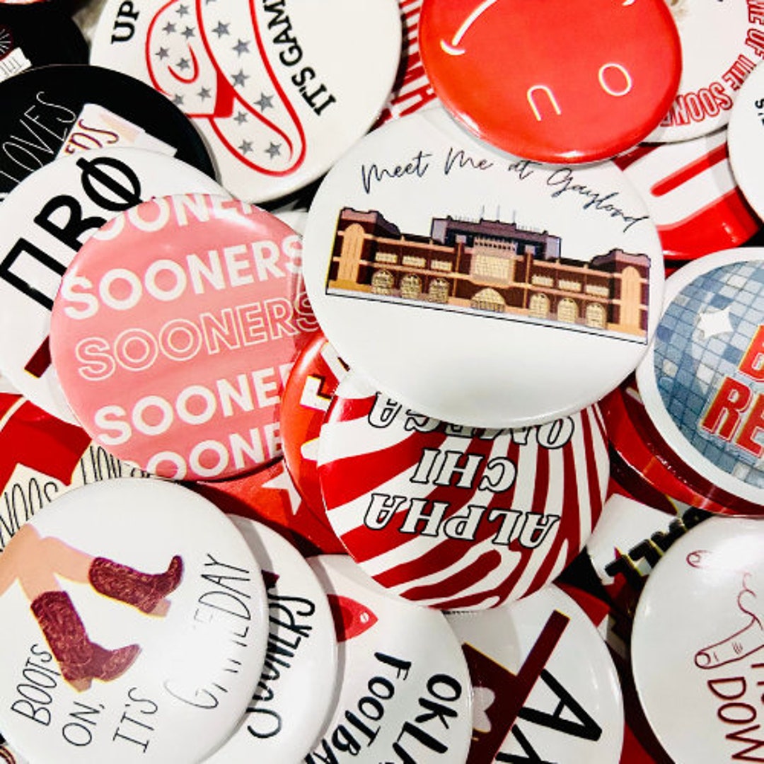 2.25/3 Inch Custom Game Day Buttons - Etsy