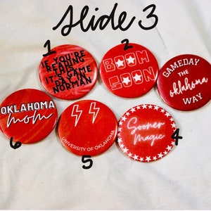 2.25/3 Inch Custom Gameday Buttons - Etsy