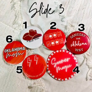 2.25/3 Inch Custom Gameday Buttons - Etsy
