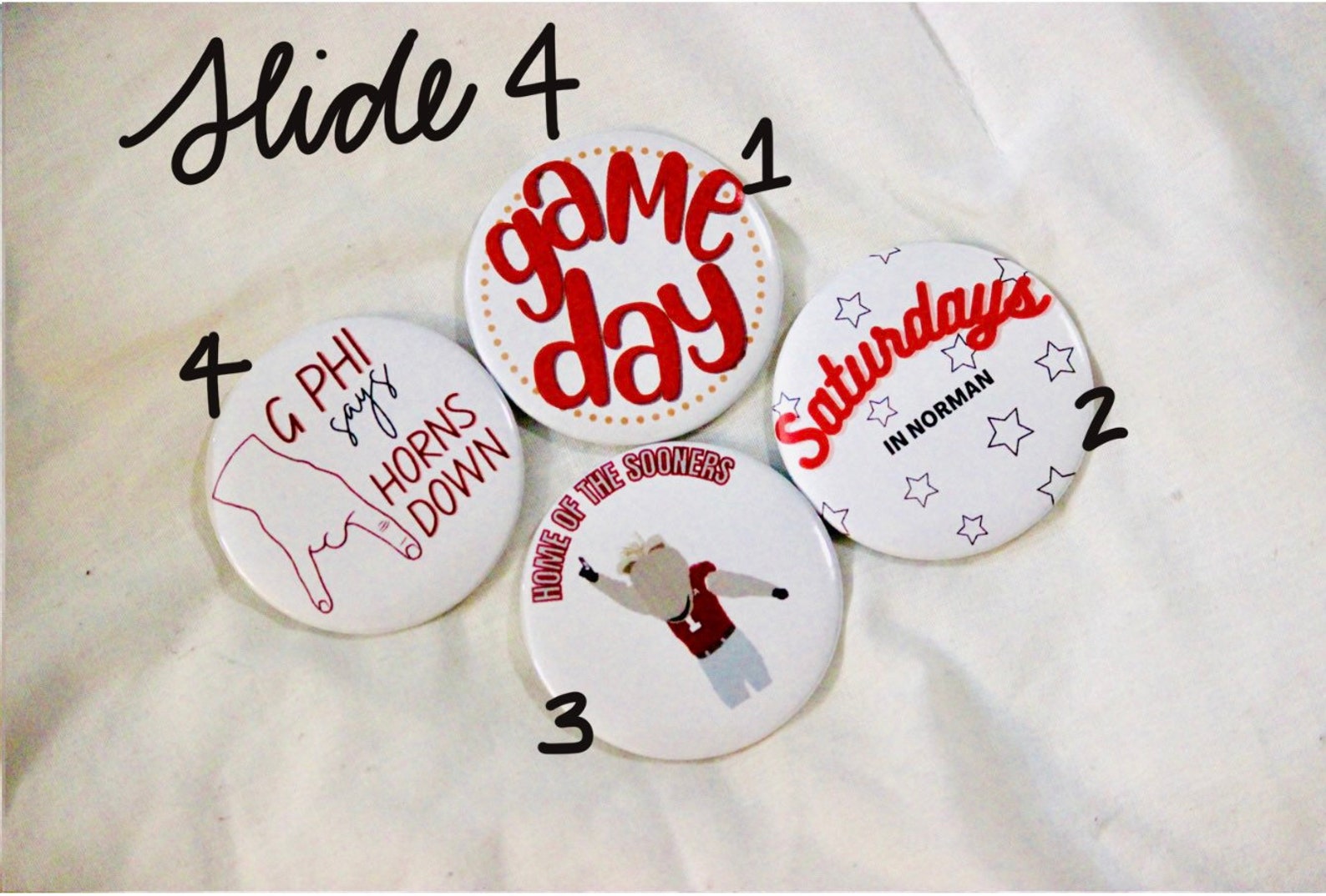 2.25/3 Inch Custom Gameday Buttons - Etsy