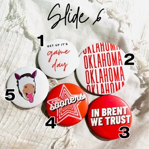 2.25/3 Inch Custom Gameday Buttons - Etsy