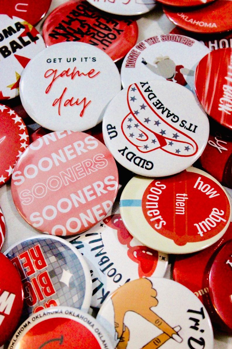2.25/3 Inch Custom Gameday Buttons - Etsy
