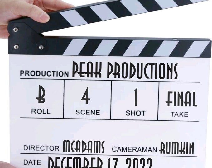 Personalized Hollywood Film Clapper Director's Clapboard Custom Wooden ...