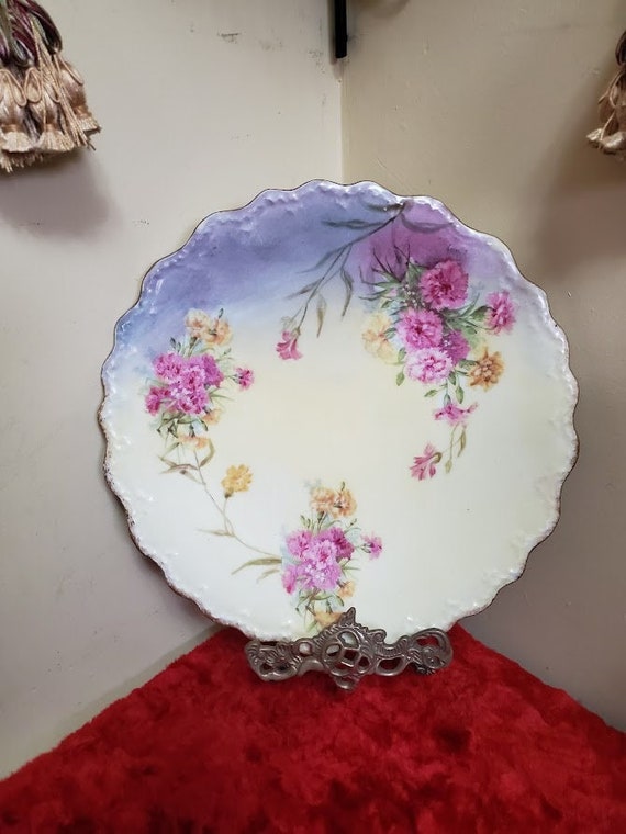 Vintage Signed French Limoges Charger/1 - Etsy