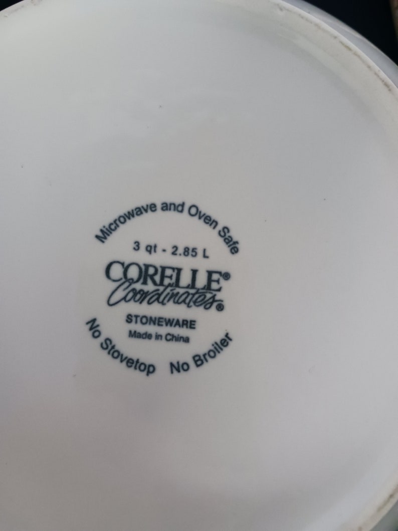 Vintage Corelle Mixing Bowl Set: Fruit Motif Stoneware, Three Pieces - Etsy