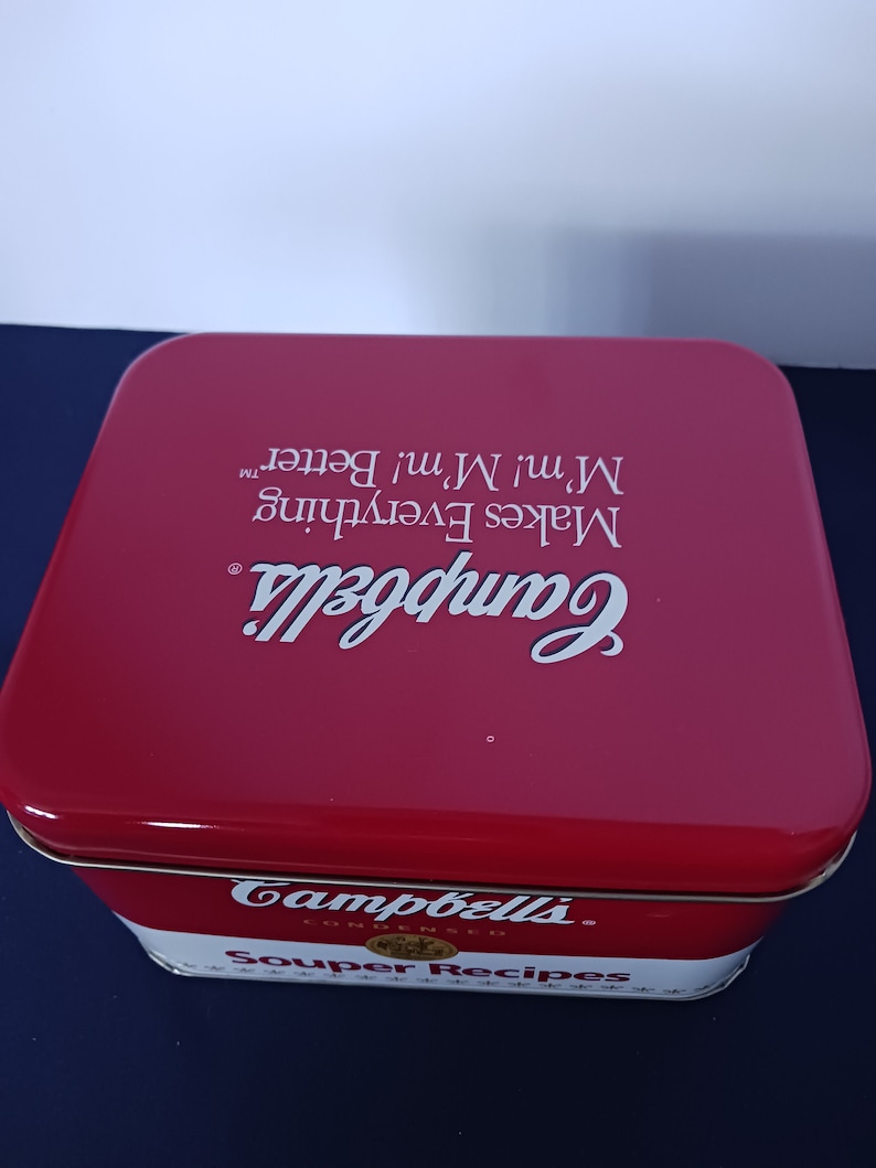 Campbell's Soup Collectible Recipe Tin Box, EUC, Memoribilia, Vintage ...