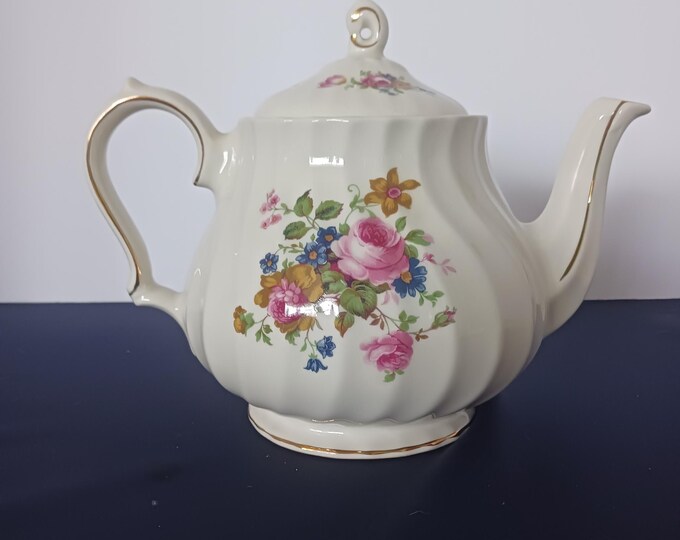 Vintage Sadler, England Floral Teapot, Fine China, Lady Like, Afternoon ...