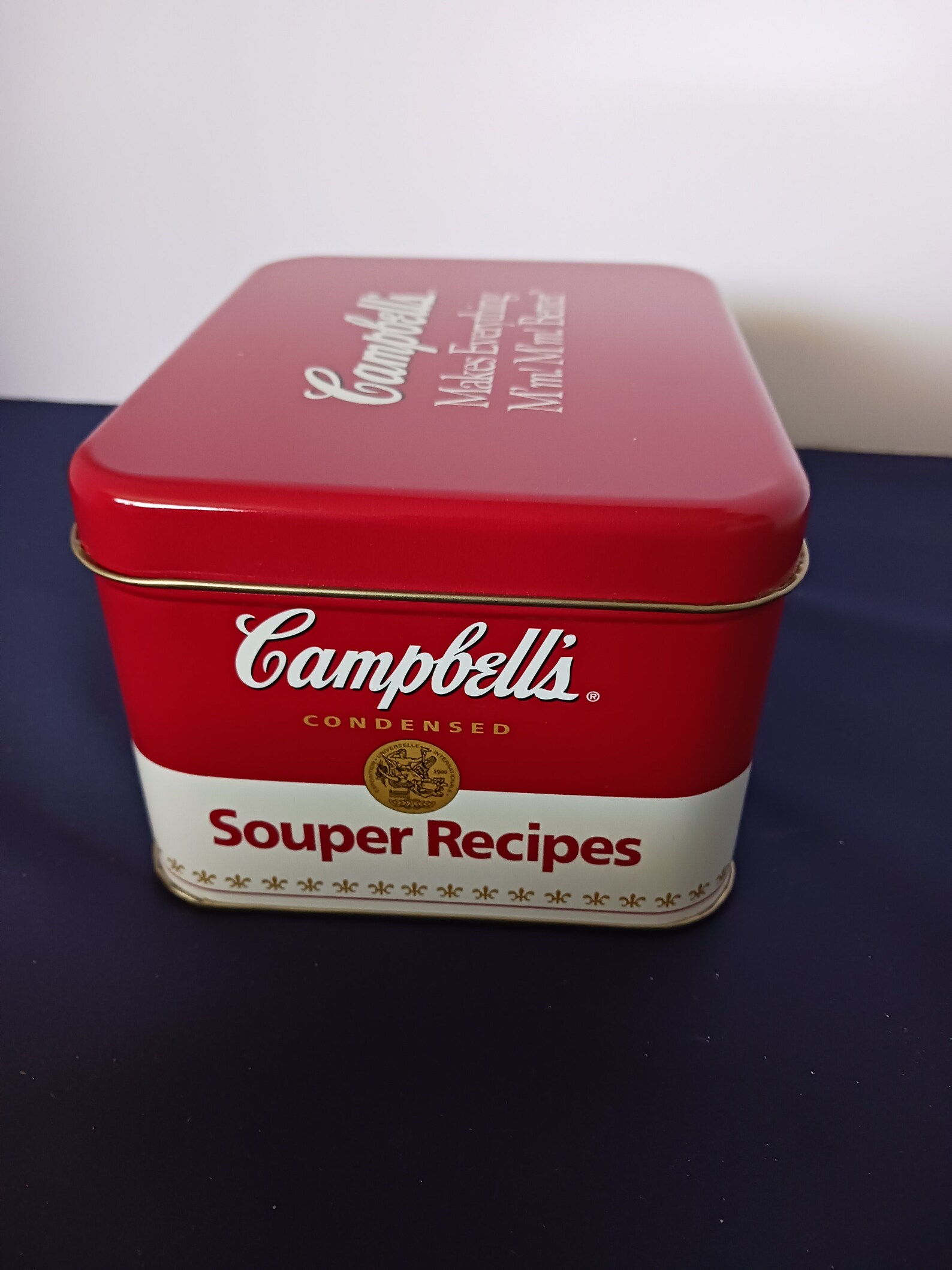 Campbell's Soup Collectible Recipe Tin Box, EUC, Memoribilia, Vintage ...