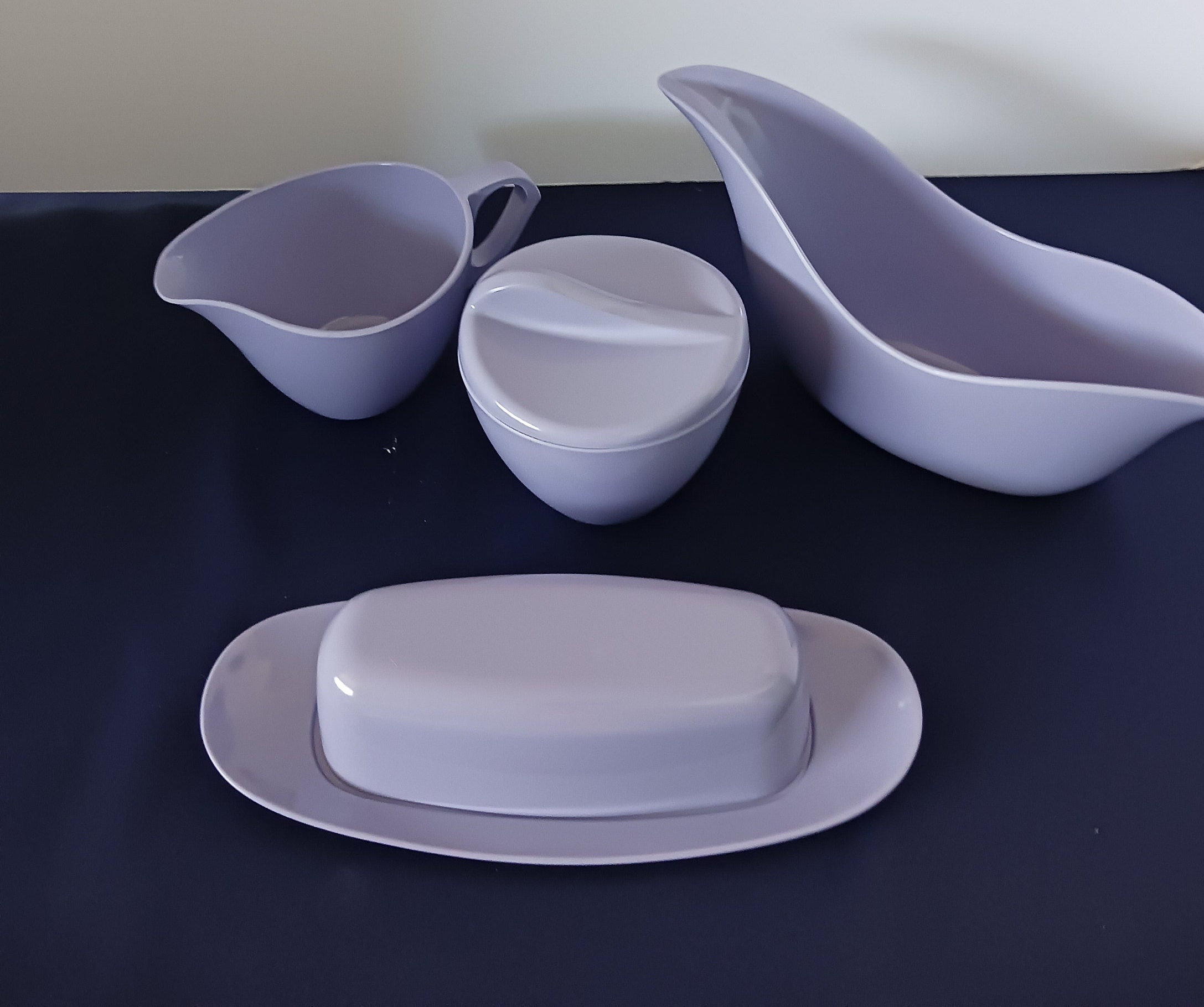 Royalon MCM Melamine Dinnerware: Corsage Lilac Vintage Kitchen Decor - Etsy