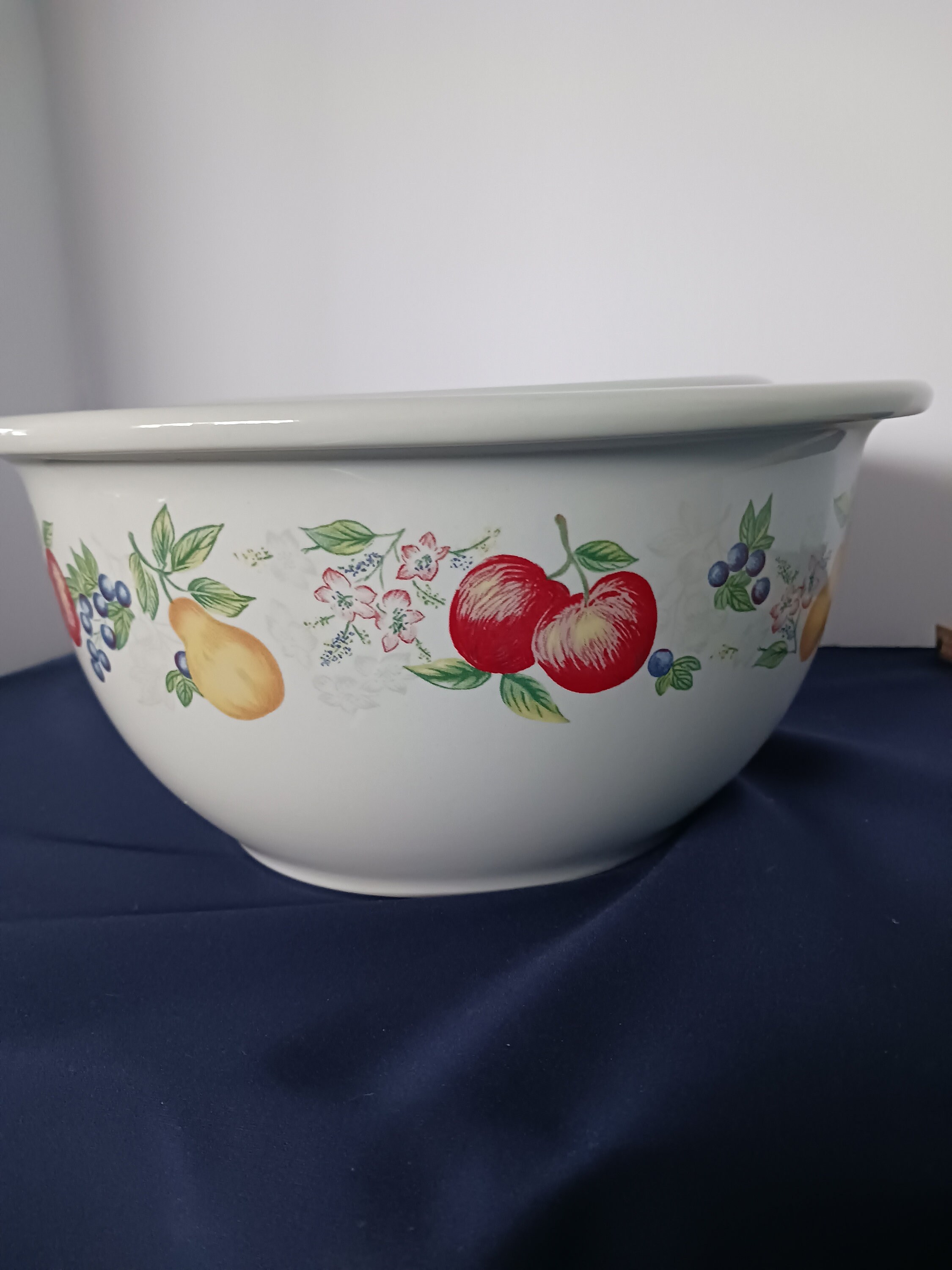 Vintage Corelle Mixing Bowl Set: Fruit Motif Stoneware, Three Pieces - Etsy