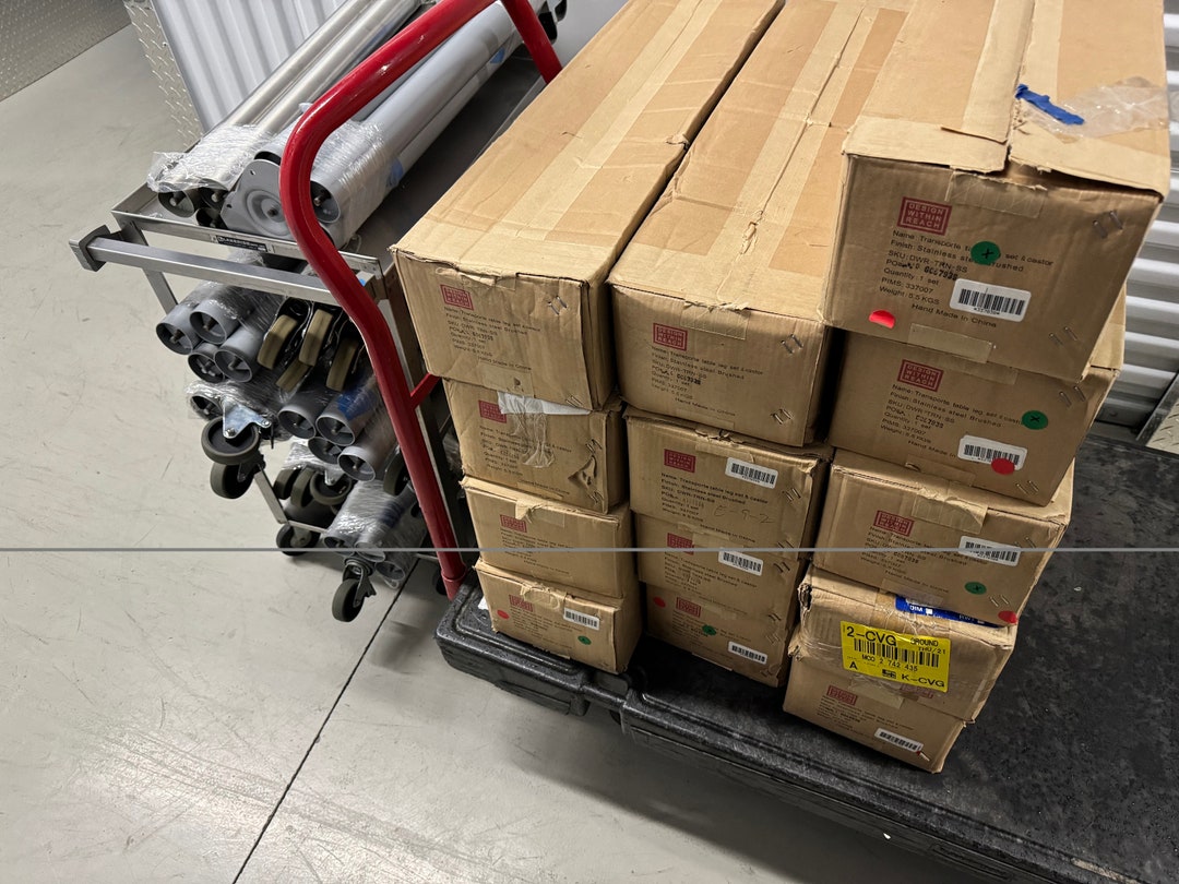 Tubular Steel Legs on Casters, Custom Desk/ Table Production | DWR ...