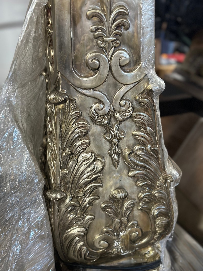 Antique French Pewter Lamp Posts Neo-classical Design Paris 1910 - Etsy