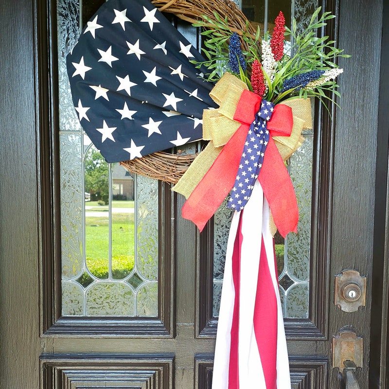American Flag Wreath - Etsy