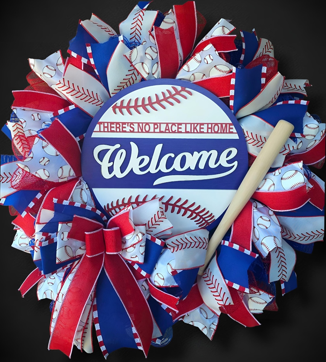 Baseball Wreath| Baseball Door Wreath| Sports Wreath| Baseball Decor ...