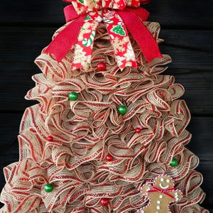 Christmas Wreath, Gingerbread Tree Wreath, Gingerbread Wreath ...