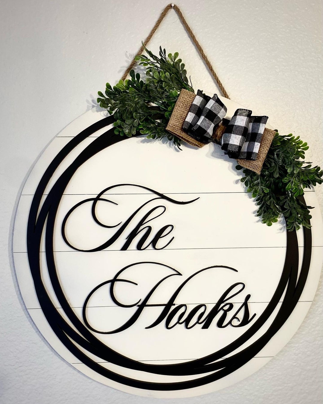 Personalized Shiplap Door Sign - Etsy
