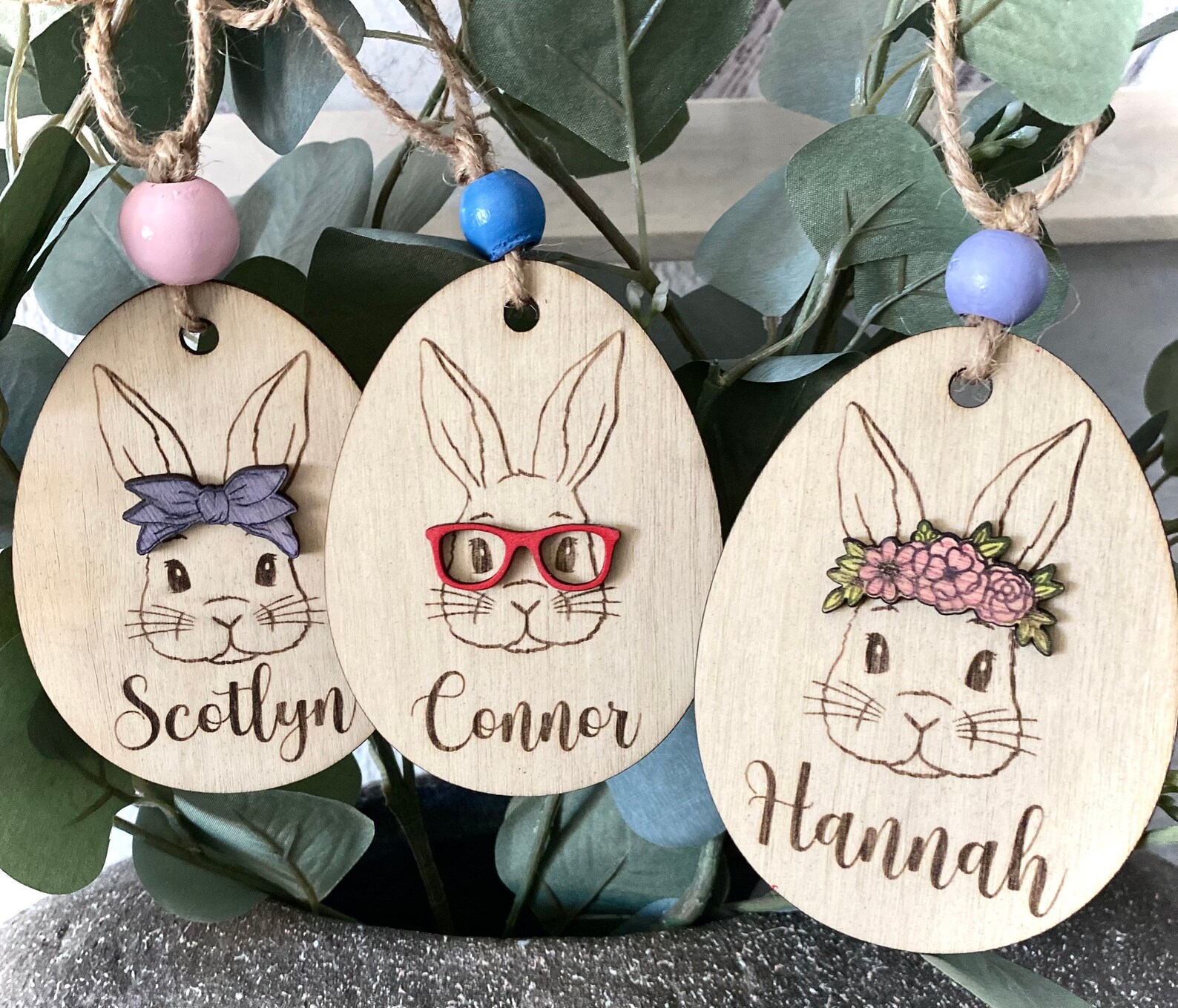 Personalized Easter Tags - Etsy