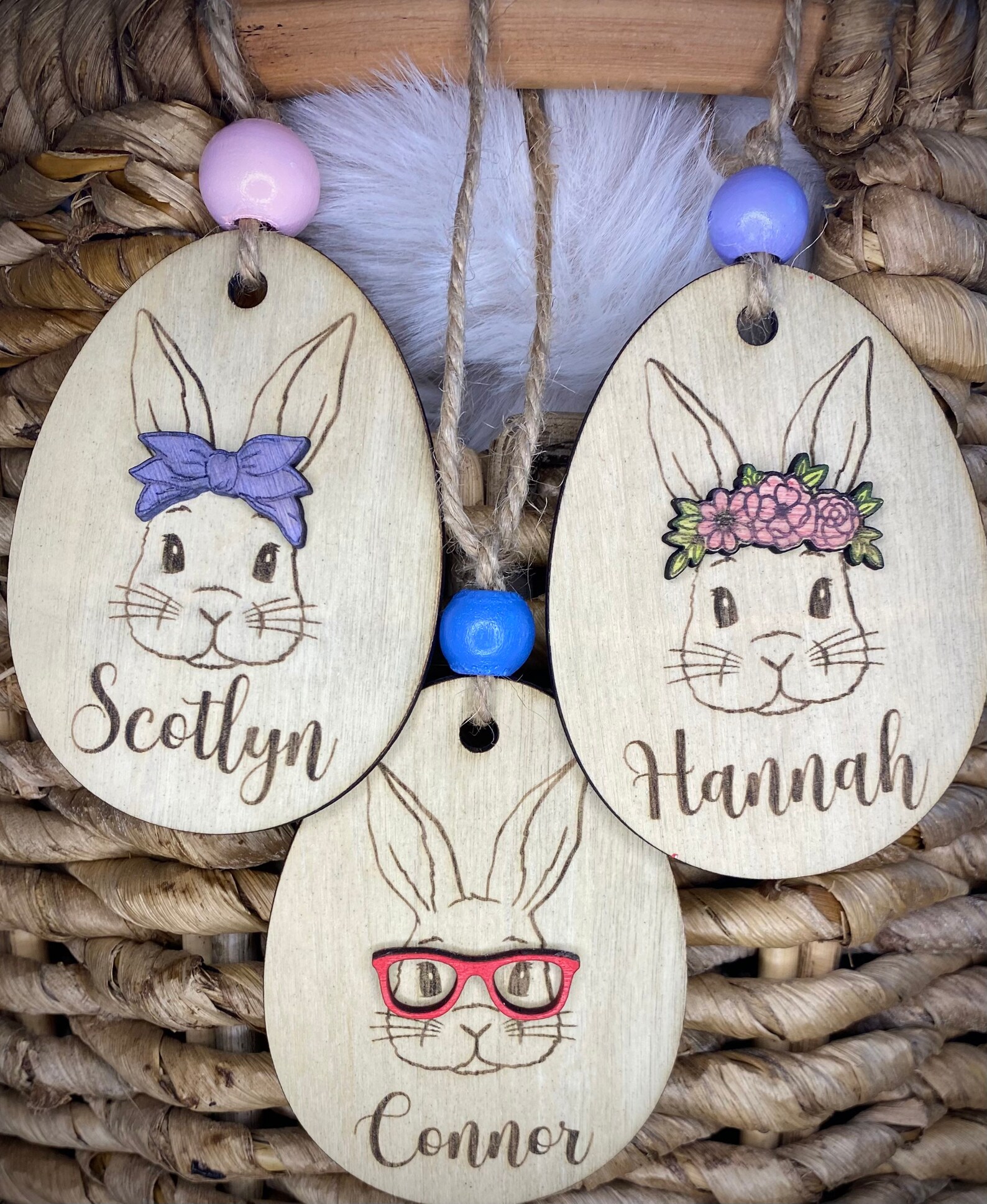 Personalized Easter Tags - Etsy