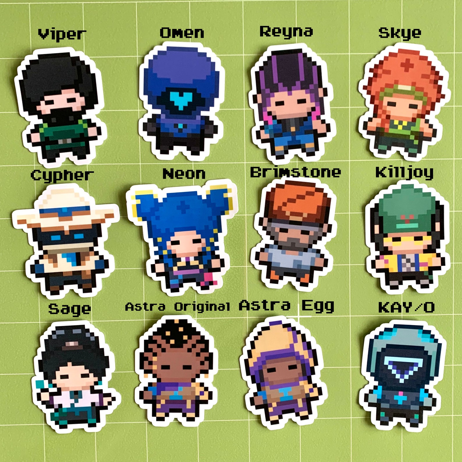 Valorant Sticker Pixel Chibi Agents - Etsy