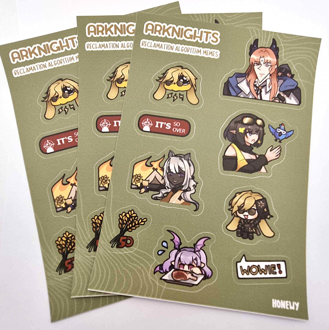 Arknights Reclamation Algorithm Sticker Sheet - Etsy