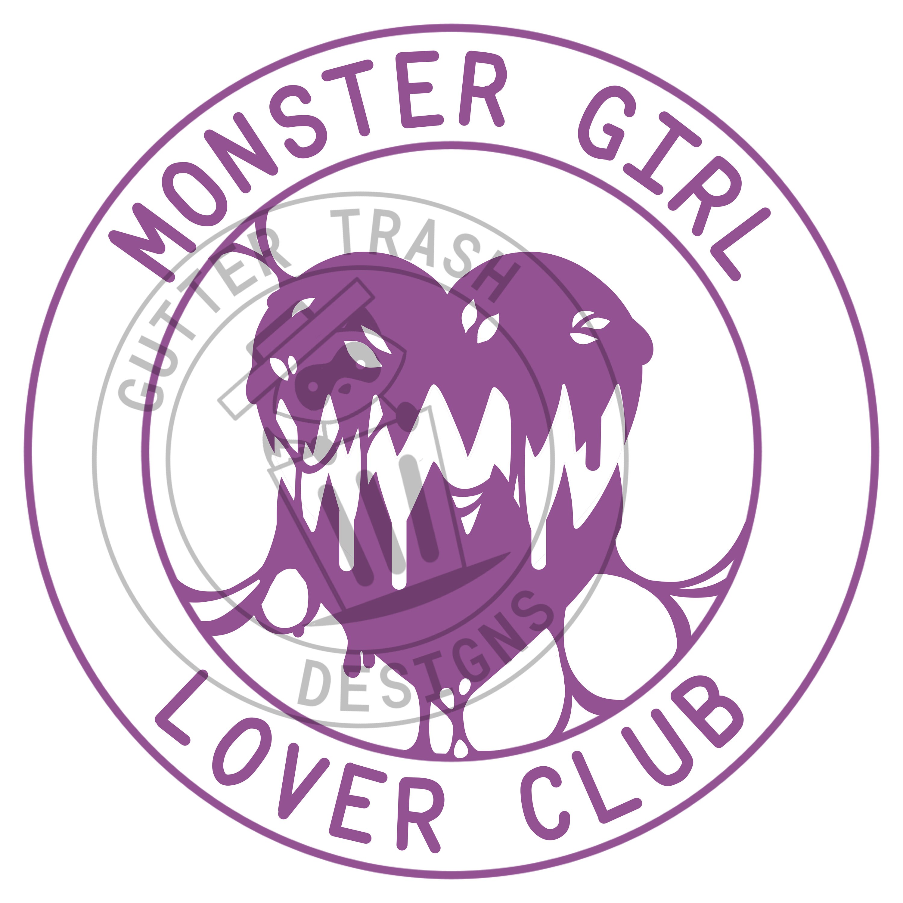 Monster Girl Lover Club Decal - Etsy