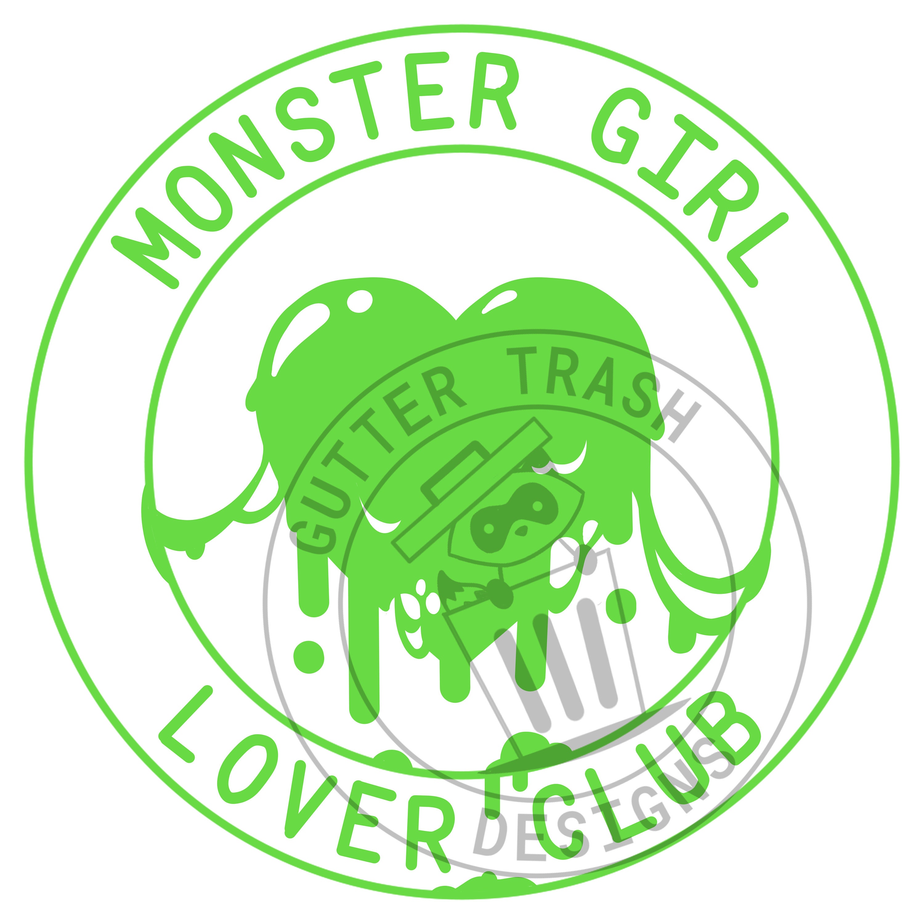 Monster Girl Lover Club Decal - Etsy