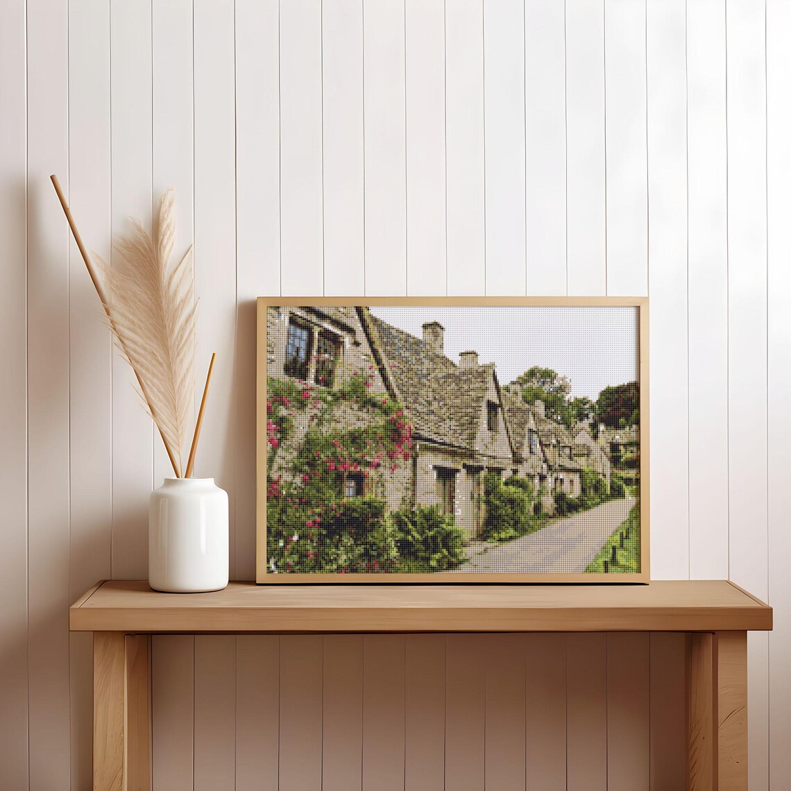 Cross Stitch Pattern, Cotswold Village Arlington Row Bibury ...