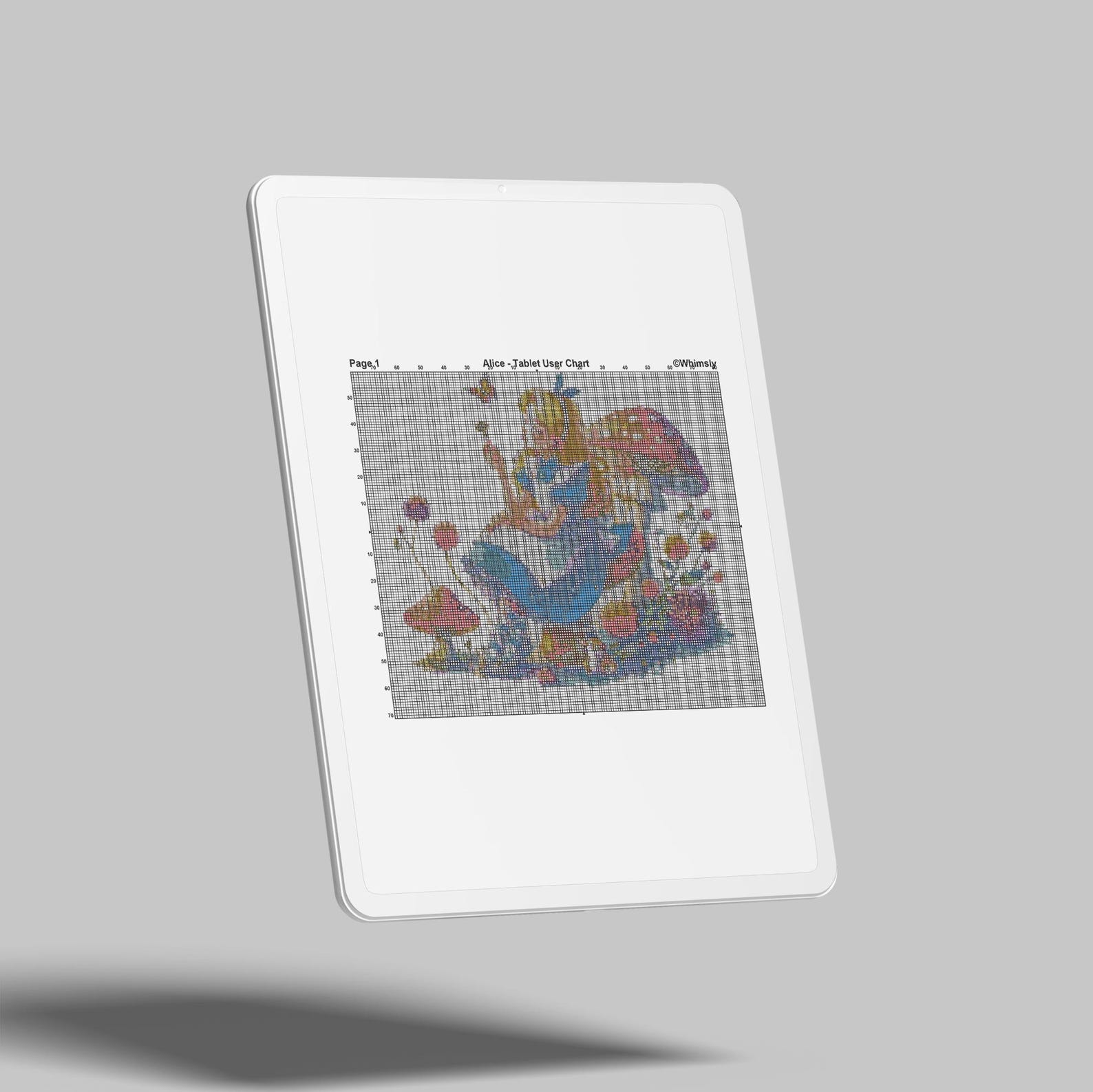Alice in Wonderland Cross Stitch Pattern - Download PDF Tablet Friendly ...