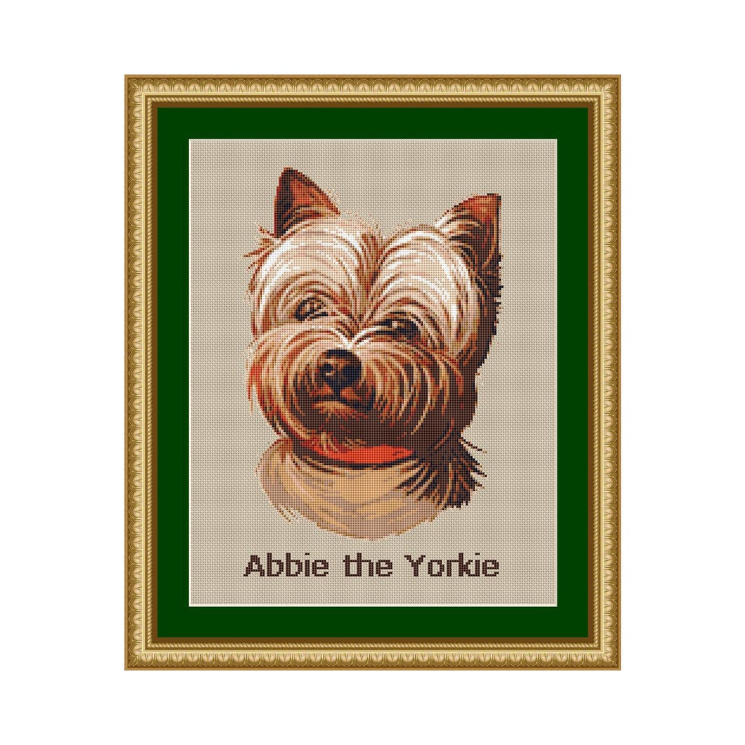 Yorkshire Terrier (yorkie) Cross Stitch Pattern - Download Dog Cross ...