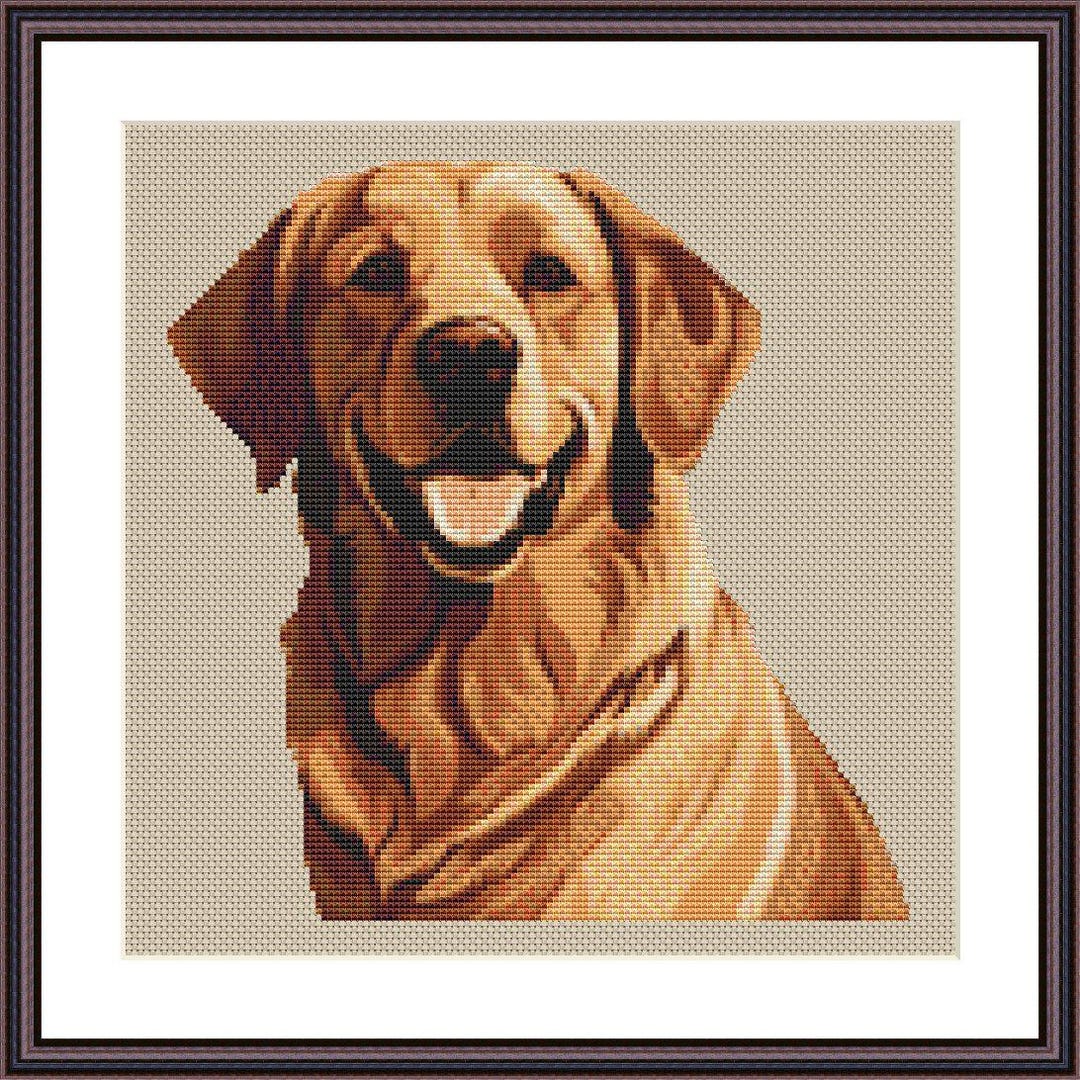 Golden Retriever Cross Stitch Pattern - Download Dog Cross Stitch ...