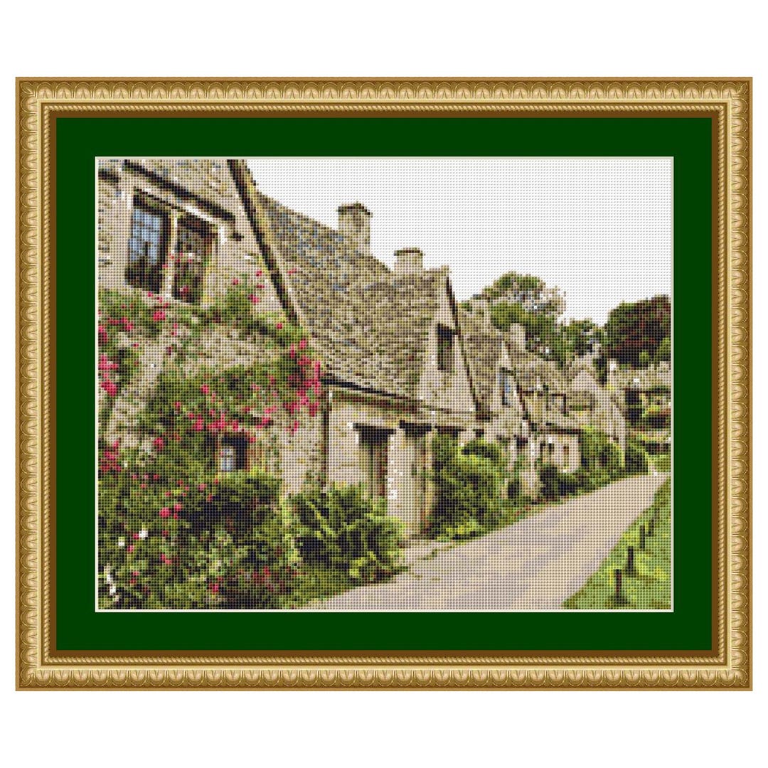 Cross Stitch Pattern, Cotswold Village Arlington Row Bibury ...