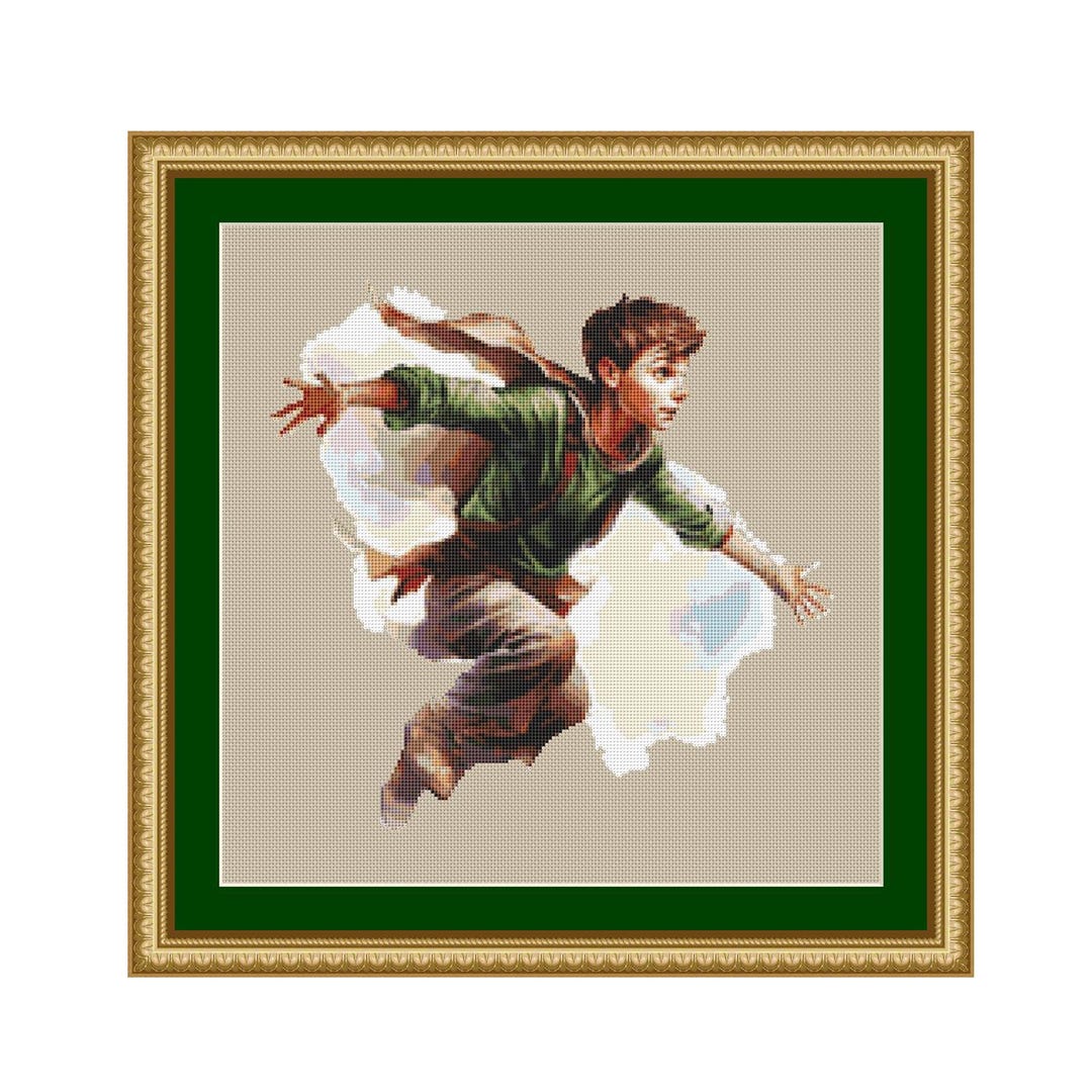 Peter Pan Cross Stitch Pattern Download Peter Pan Flying - Etsy
