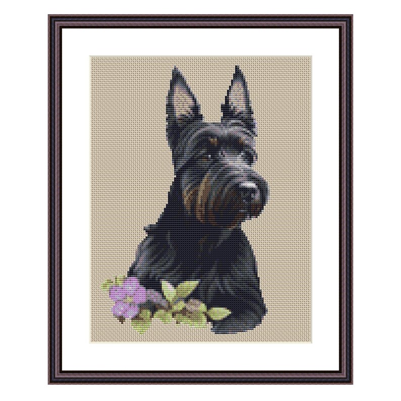 Scottish Terrier (scotty) Cross Stitch Pattern - Download Dog Cross ...