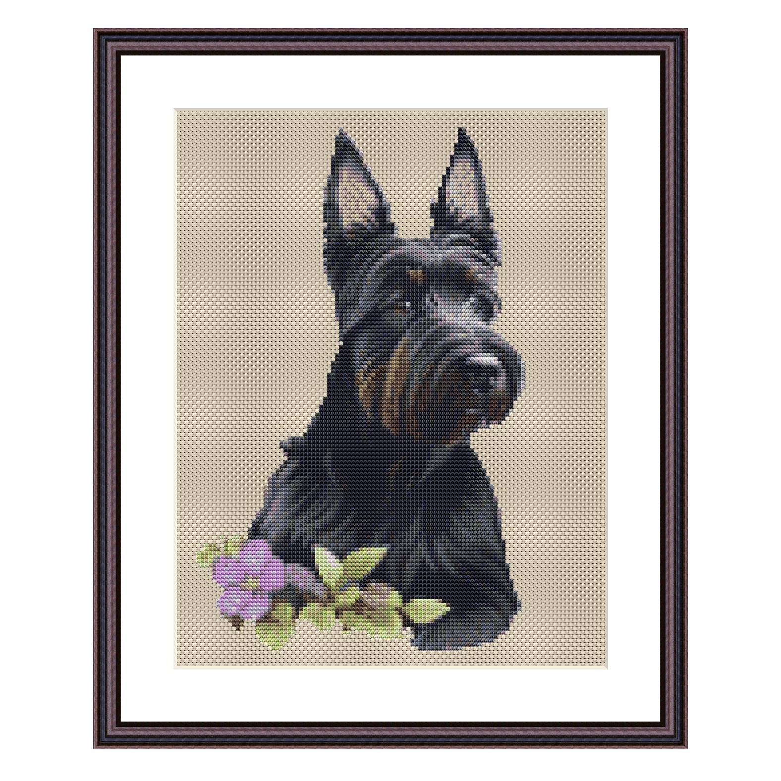 Scottish Terrier (scotty) Cross Stitch Pattern - Download Dog Cross ...