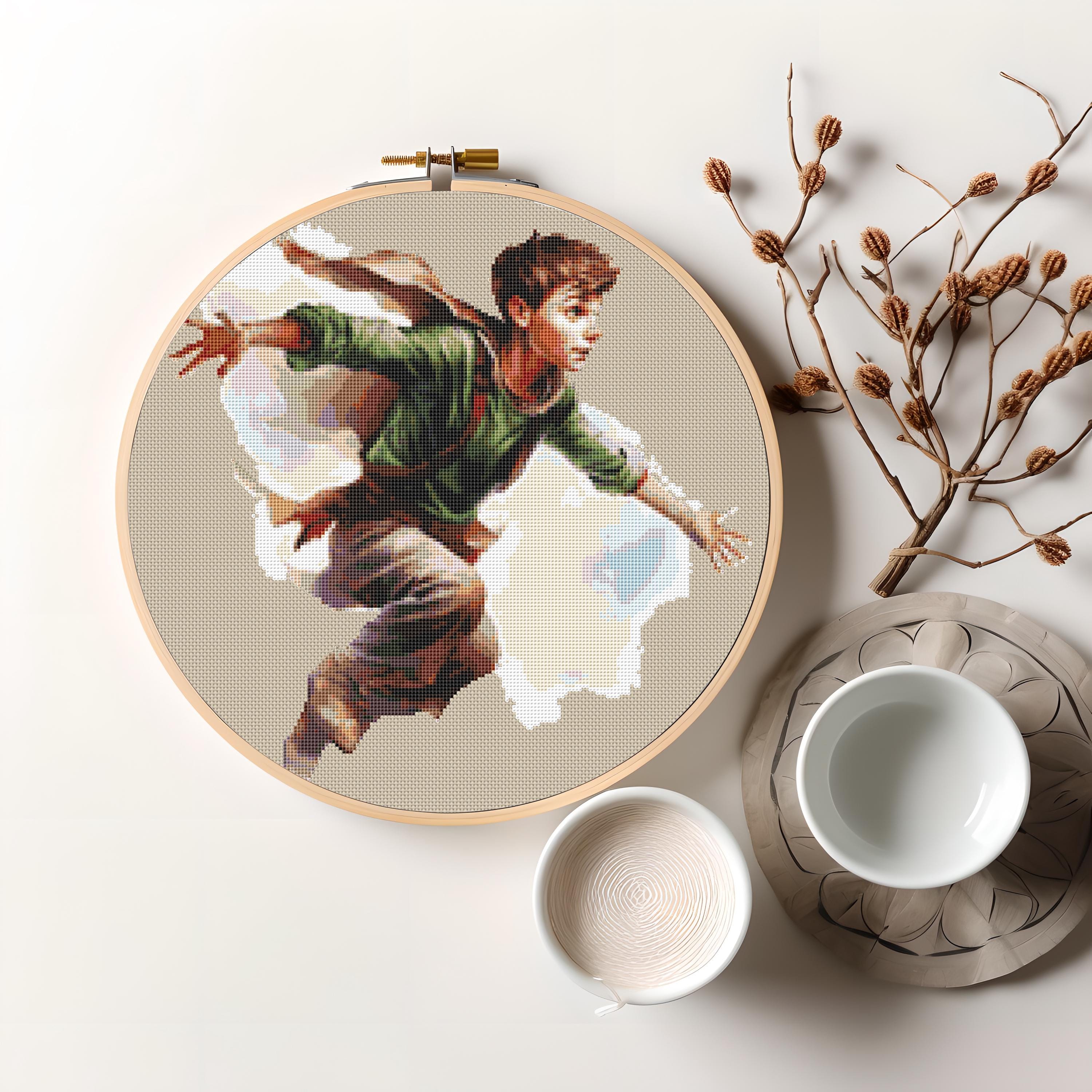 Peter Pan Cross Stitch Pattern - Download Peter Pan Flying - Etsy
