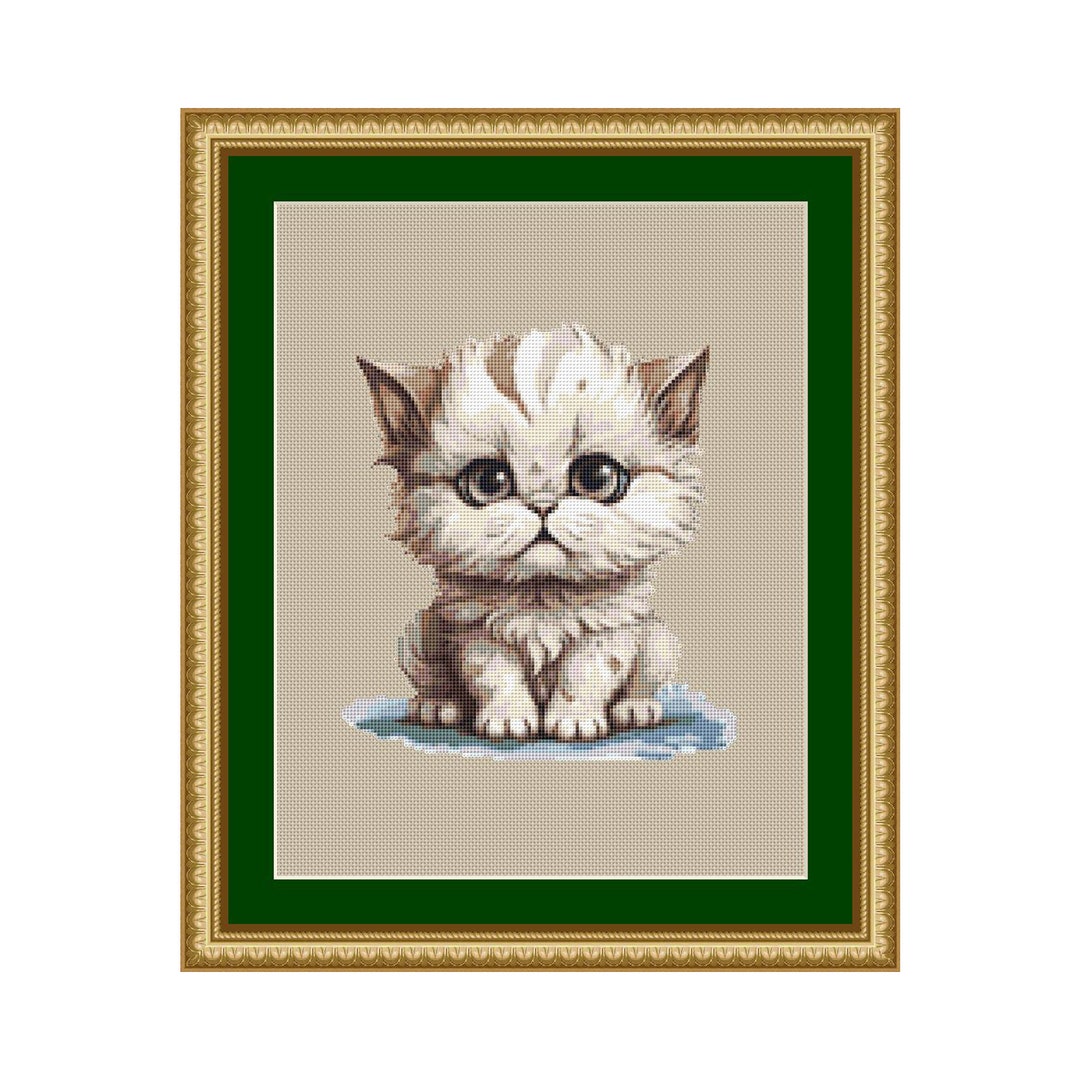 Chibi Kitten Cross Stitch Pattern Download - Etsy