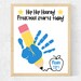 Preschool First Day Handprint Craft, Back to School Handprint Art ...