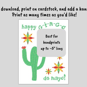 Cinco De Mayo Handprint Art Craft, Cinco De Mayo Craft for Kids Baby ...