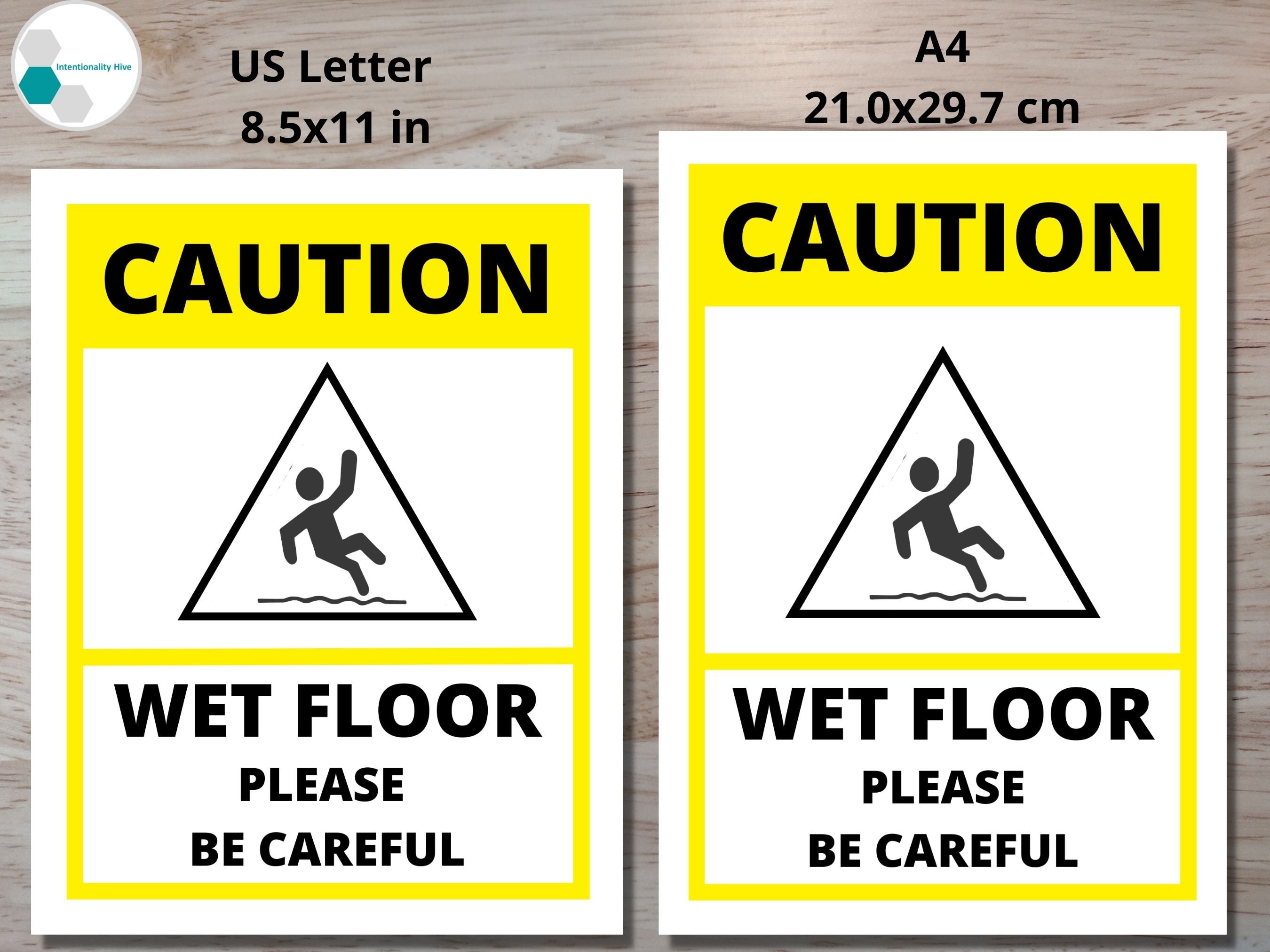 Caution Wet Floor Sign Printable