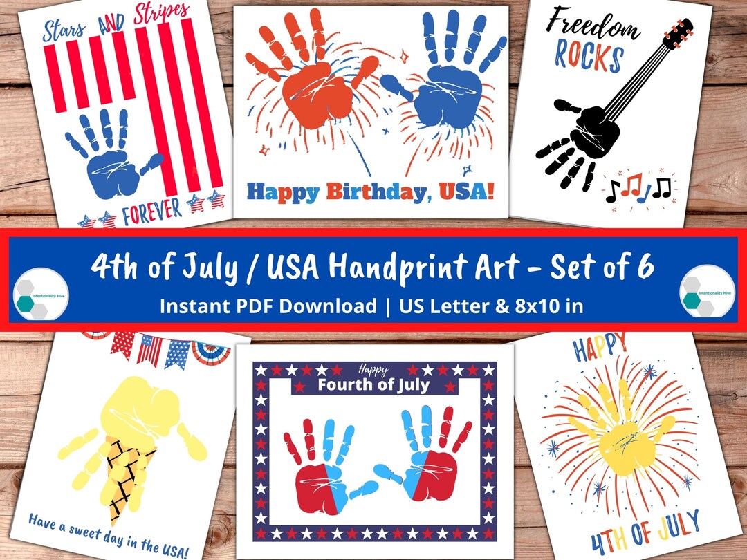 Fourth of July Handprint Crafts for Kids Printable 4th of July ...