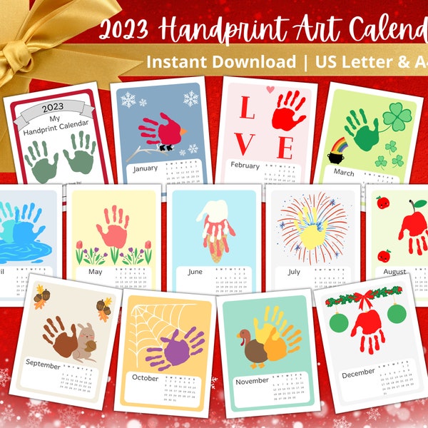 2023 Handprint Calendar - Etsy