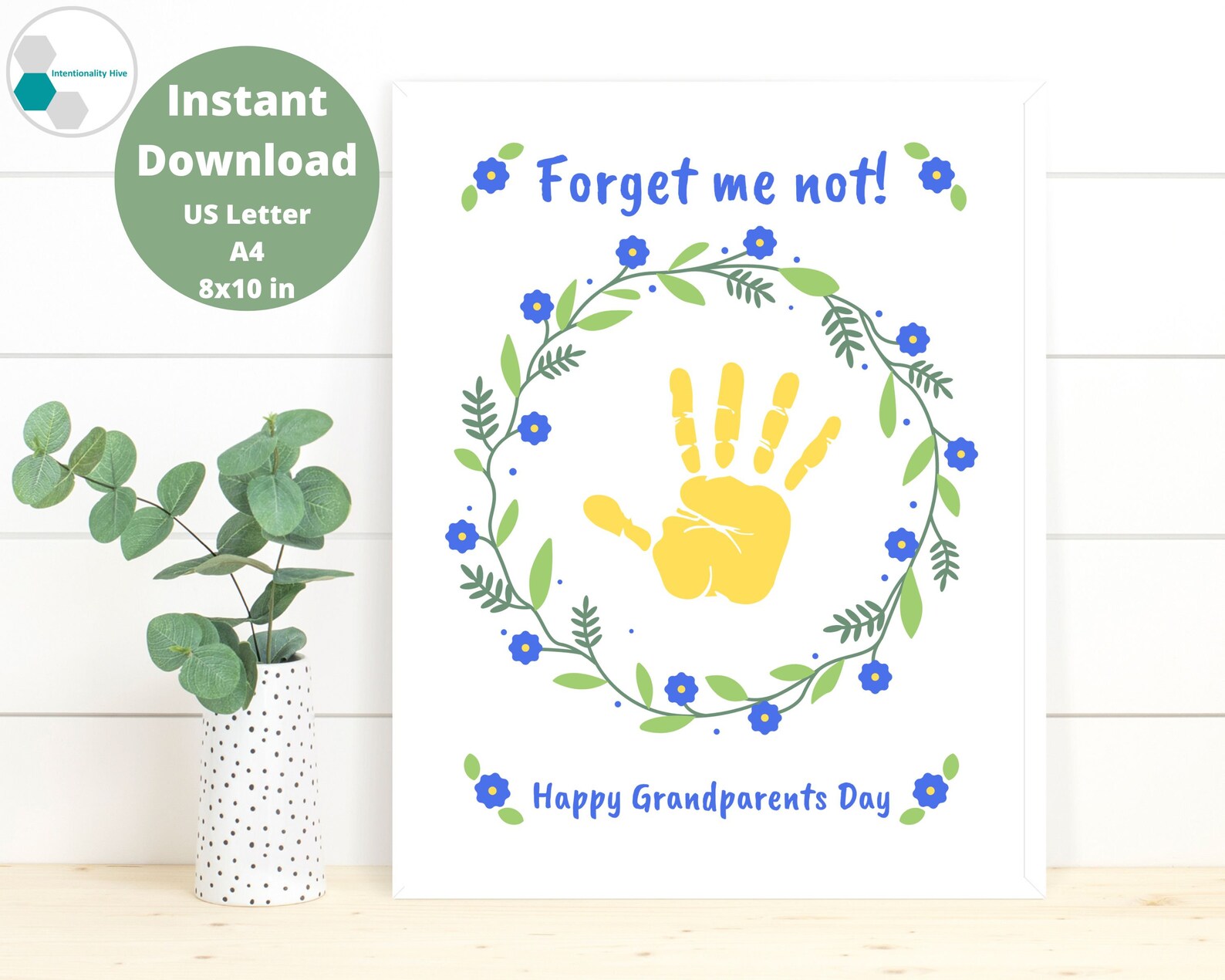 Happy Grandparents Day Handprint Craft for Infants / Babies / - Etsy