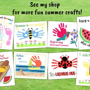 Ladybug Summer Handprint Craft Art, Printable Ladybug Preschool ...