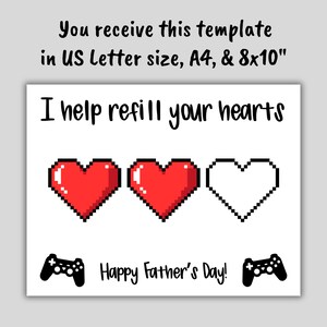 Handprint Gamer Dad Father's Day Gift, Personalized Gamer Father's Day ...