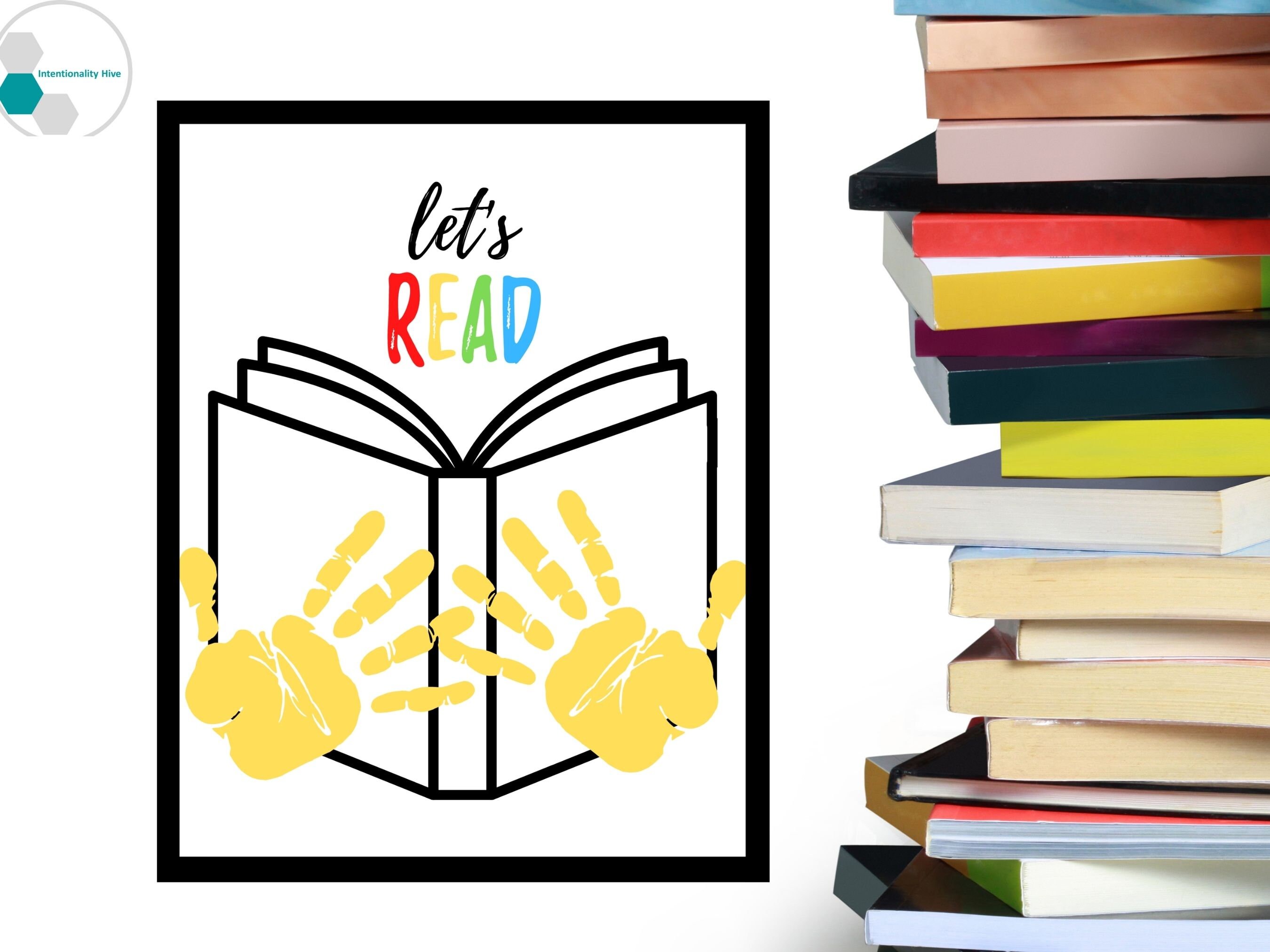 Book Handprint Craft | Printable Back to School Handprint | Let's Read ...