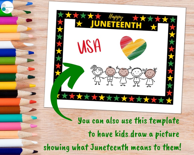 Juneteenth Craft for Kids Printable Handprint Art - Etsy