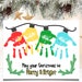 Handprint Christmas Lights Craft for Toddlers Baby Kids, Christmas ...